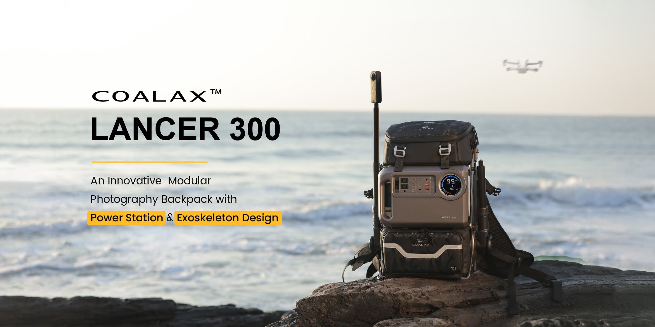 Coalax Moudular Backpack with power station