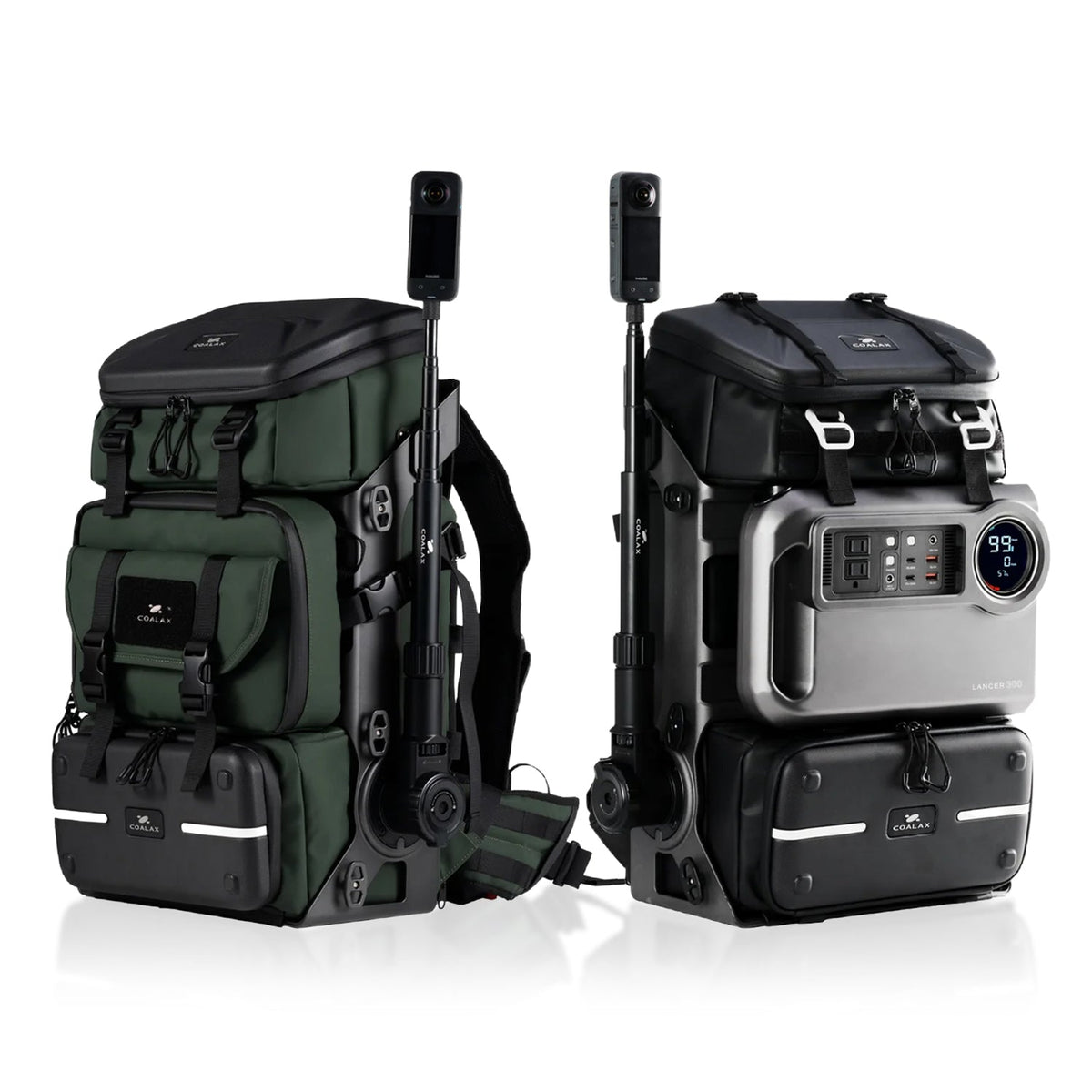 Lancer300 Modular Outdoor Backpack with Power and Magic Arm - Coalax